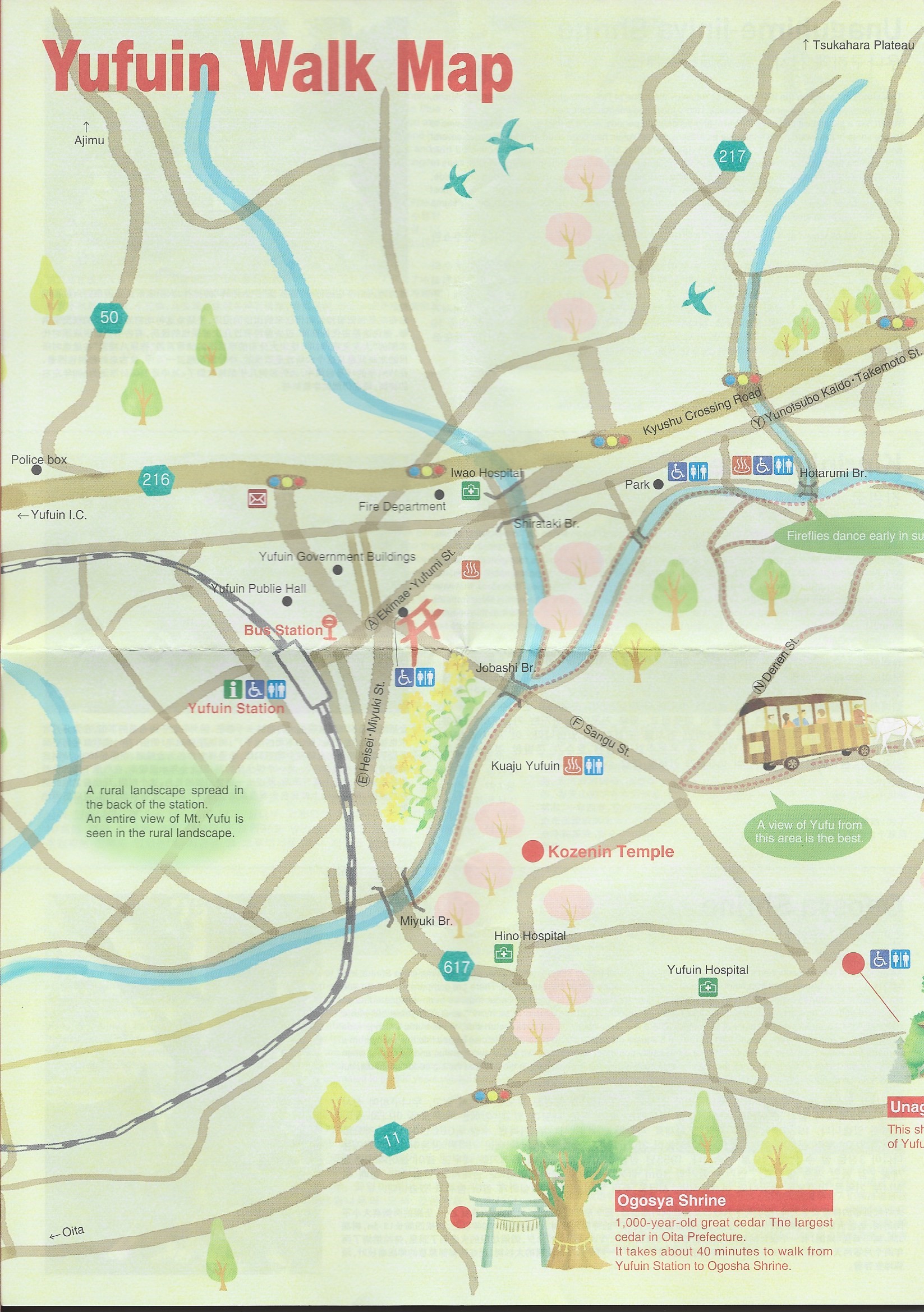 Une ballade dans Yufuin (itinéraire) | TekuTeku Japan